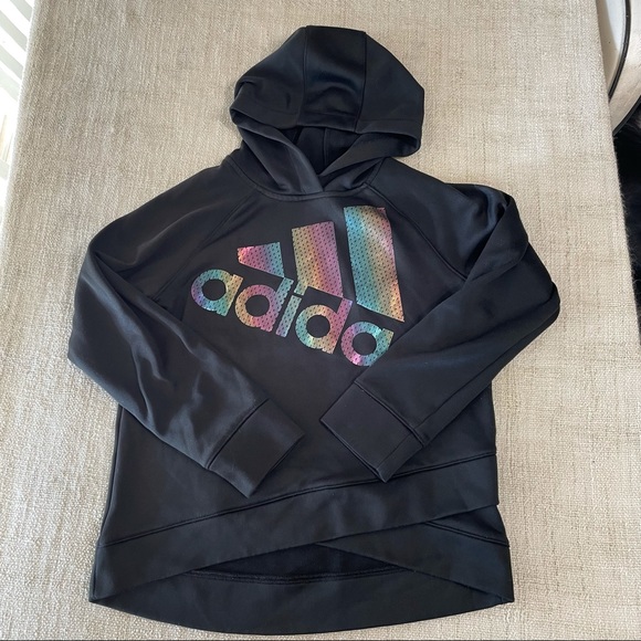 adidas | Shirts & Tops | Adidas Girls Black Hoodie | Poshmark